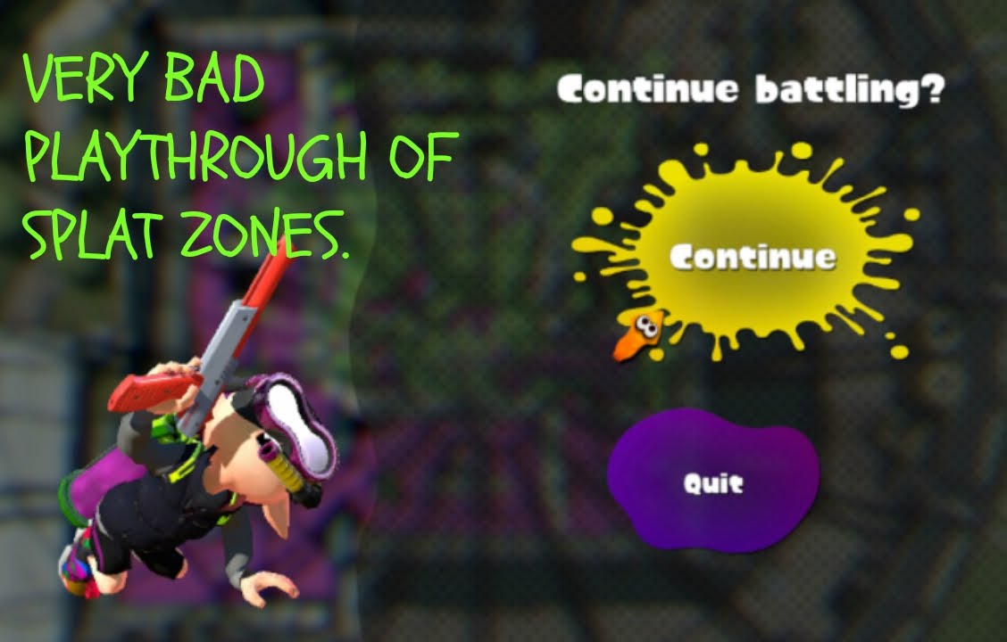 wii u splatoon game playing ranked battle splat zones playthrough - YouTube