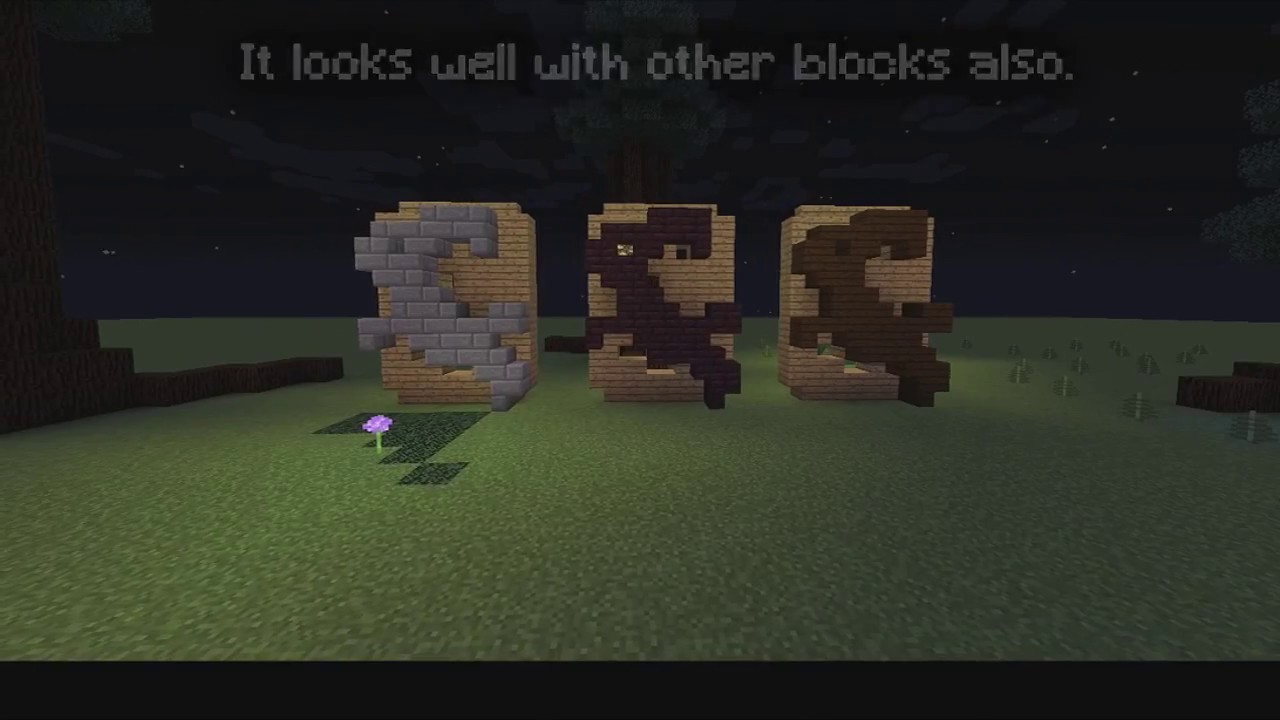 [Minecraft Statues] How to build: hopping Bunny - YouTube