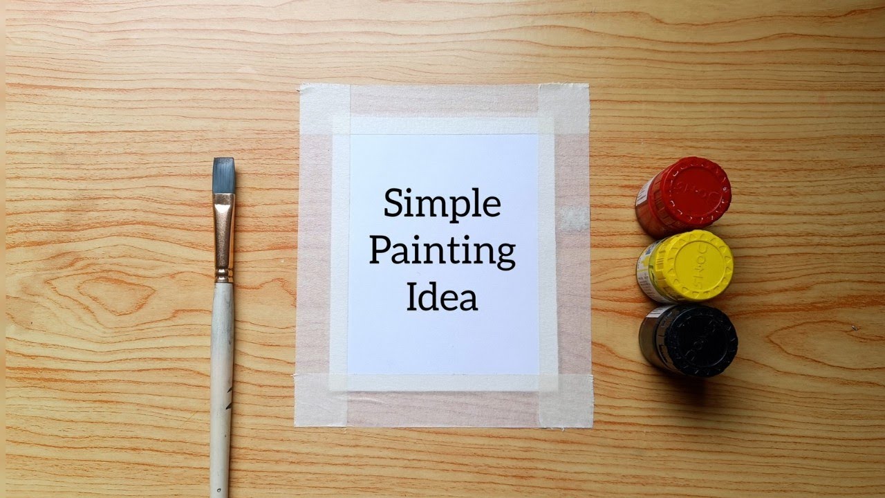 Super easy painting for beginners | simple watercolor painting drawing ...