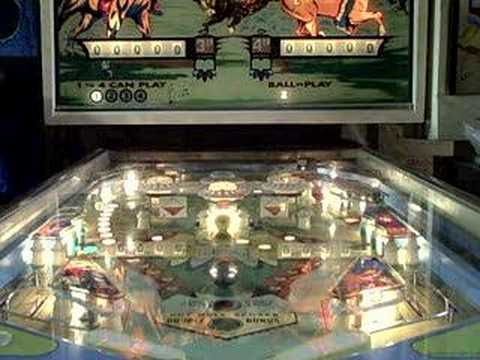 A game on my Bow & Arrow Pinball Machine - YouTube