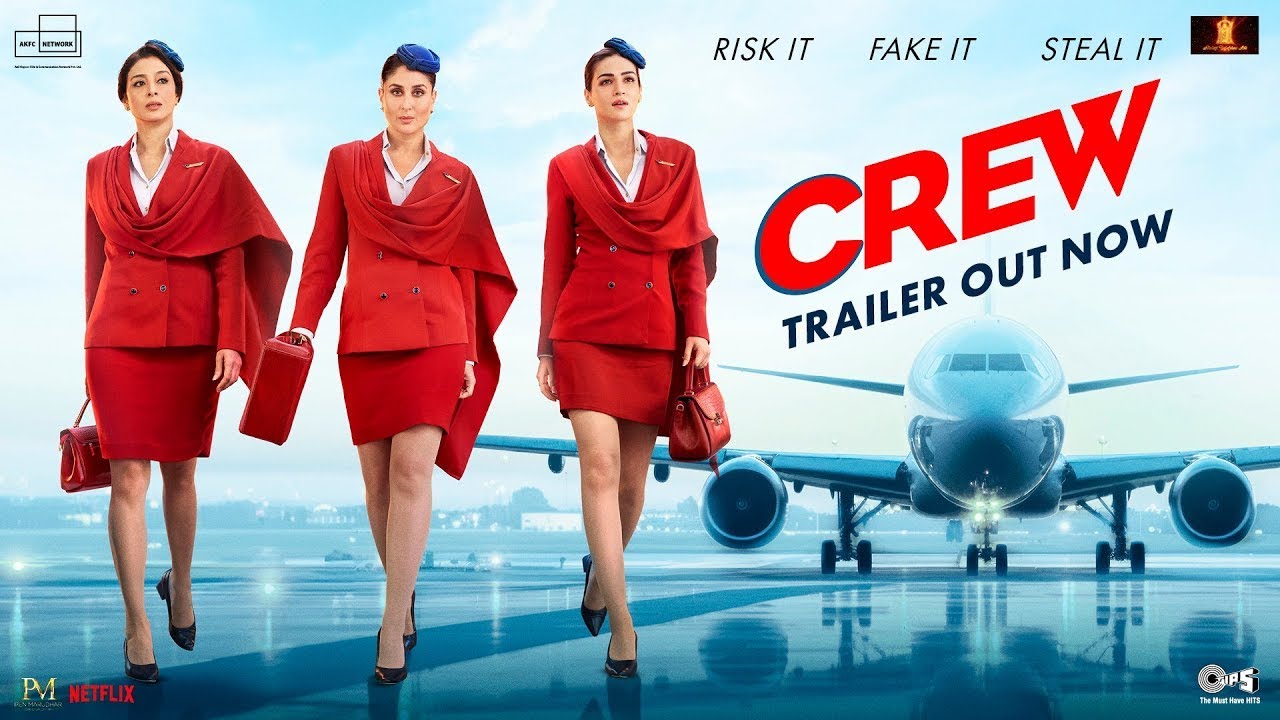 Crew Official Trailer | Kareena Kapoor Khan, Tabu, Kriti Sanon ...