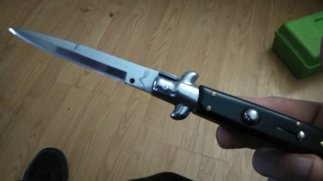 AKC Italian switchblade clone from dhgate.com - YouTube
