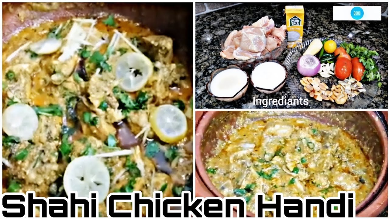Shahi Chicken Handi restaurant style 😋 #shahichicken #chickenhandi # ...