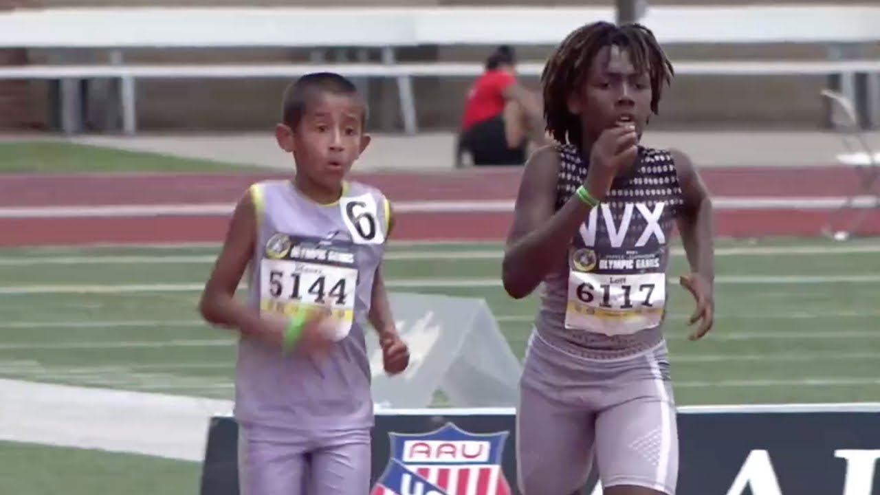 Crazy Sprint Finish In 10-Year-Old Jr. Olympic Games Race Walk - YouTube