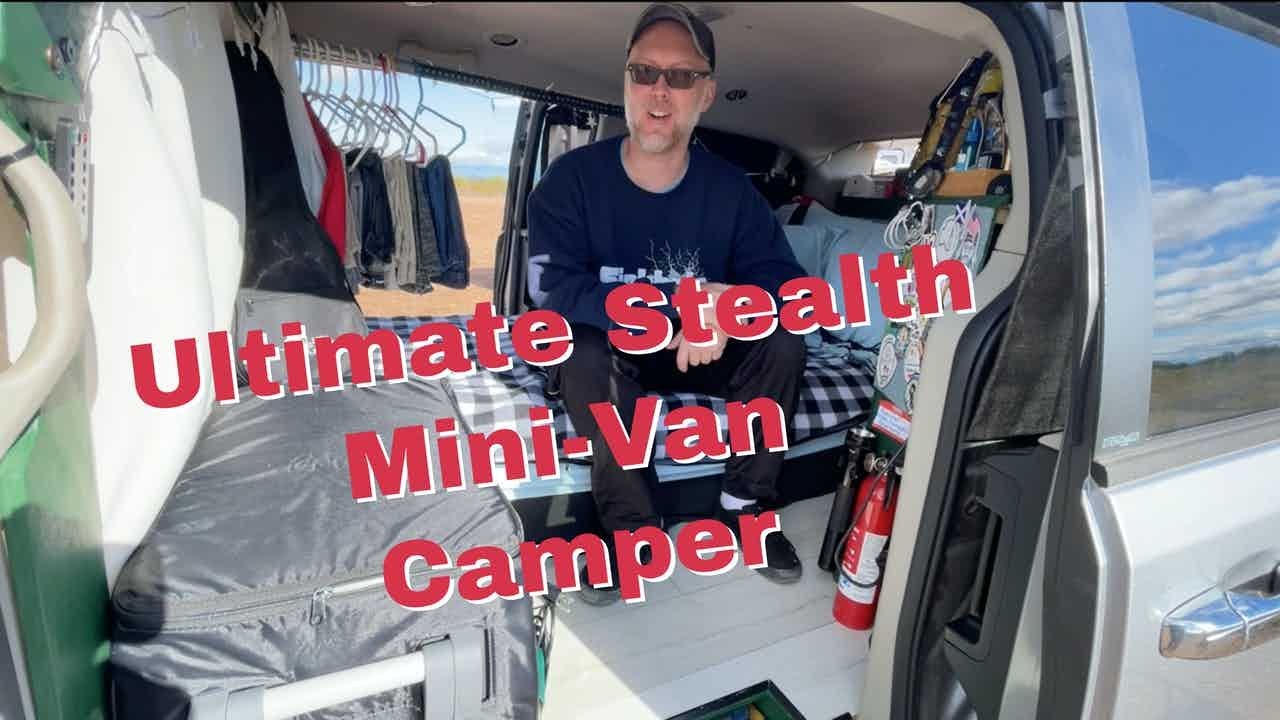 Ultimate Stealth Mini Van Camper #stealthcarcamping #minivancamper ...