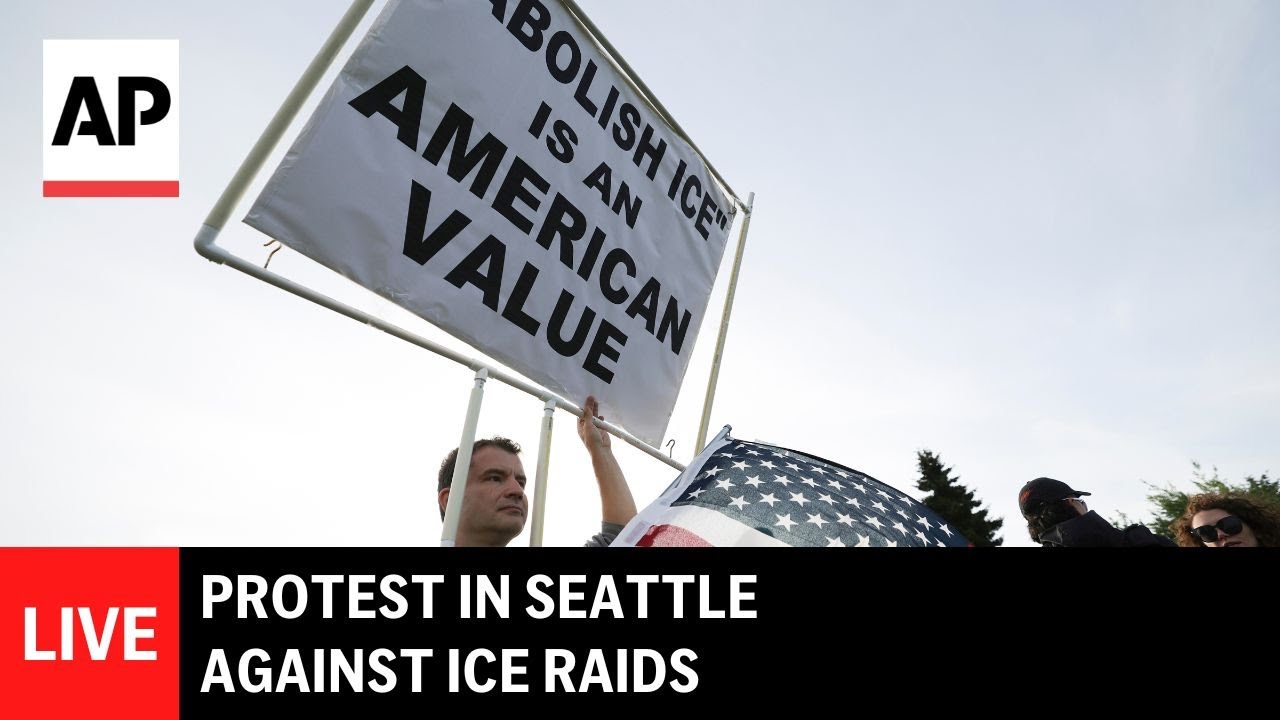 LIVE: Protest in Seattle against ICE raids - YouTube