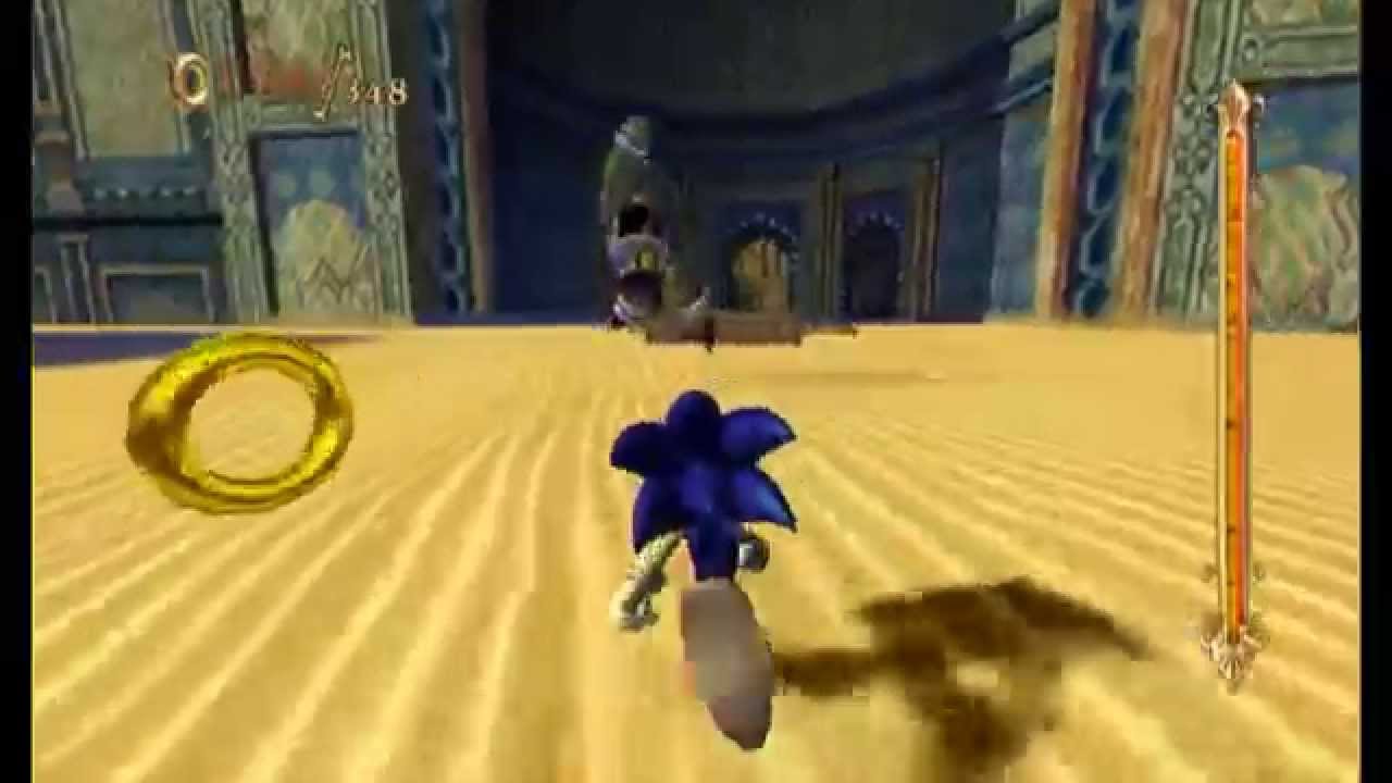 Sonic and the Secret Rings [Wii] Sand Oasis Mission 1 Speed Run (1:15 ...