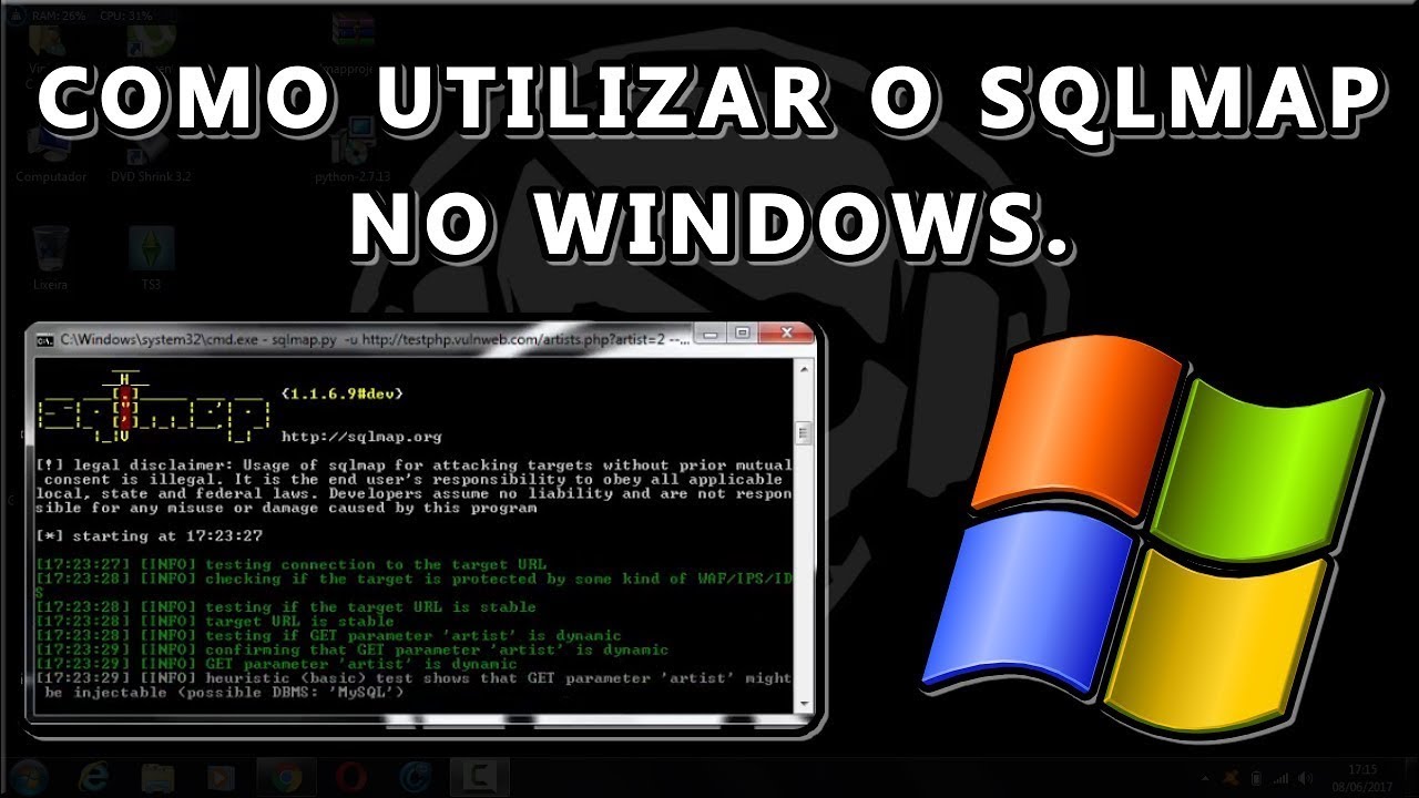 Como Instalar O Sqlmap No Windows Youtube