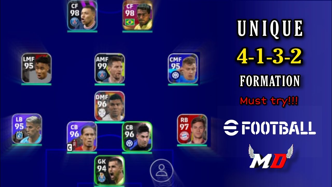 Unique 4132 Formation Gameplay/eFootball 2023 mobile/#efootball # ...
