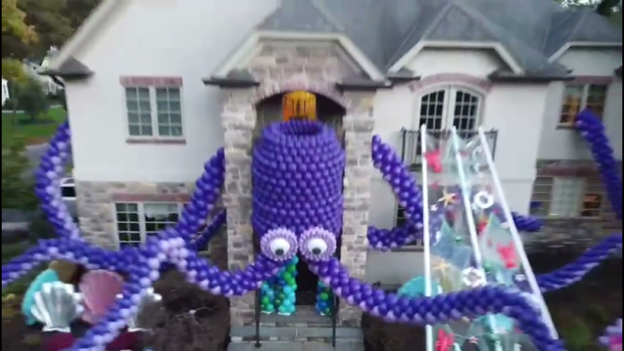 Spongebob Decoration Drone Video - YouTube