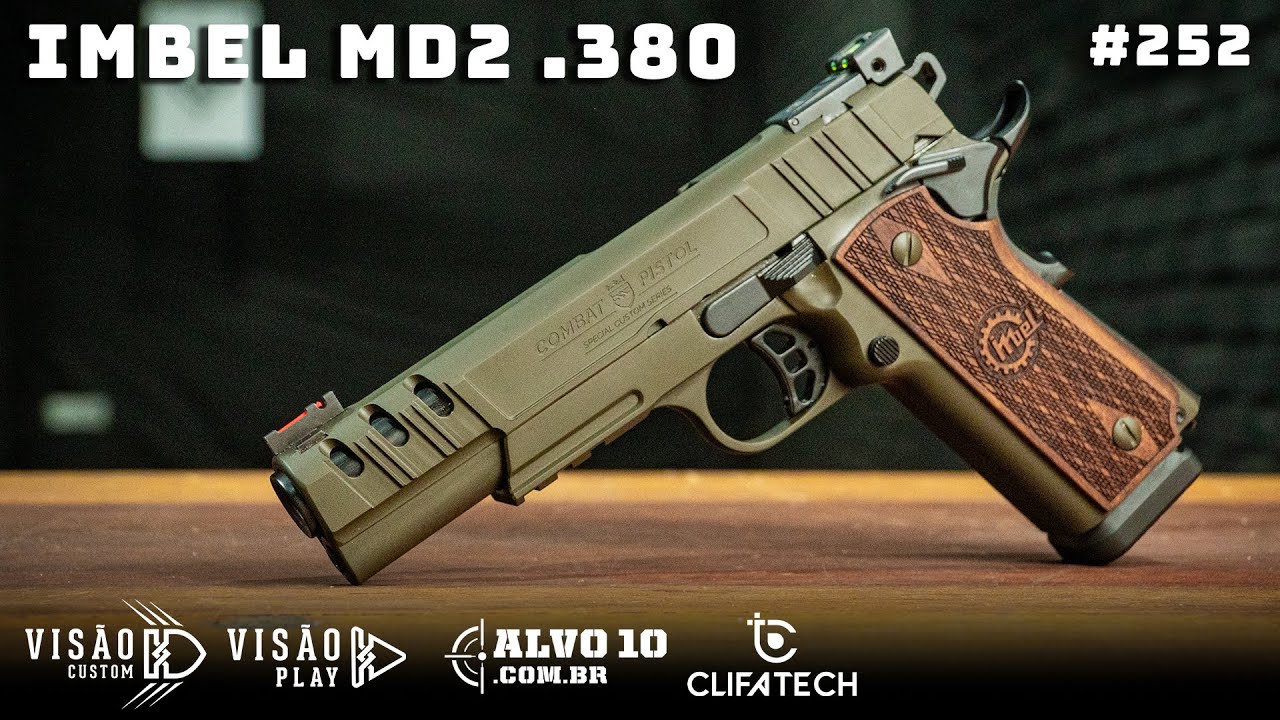 IMBEL MD2 .380 Combat Pistol // REVIEW 252 // #visaocustom #visaoplay # ...