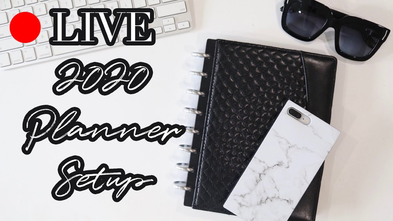 🔴 LIVE 2020 PLANNER SETUP - YouTube
