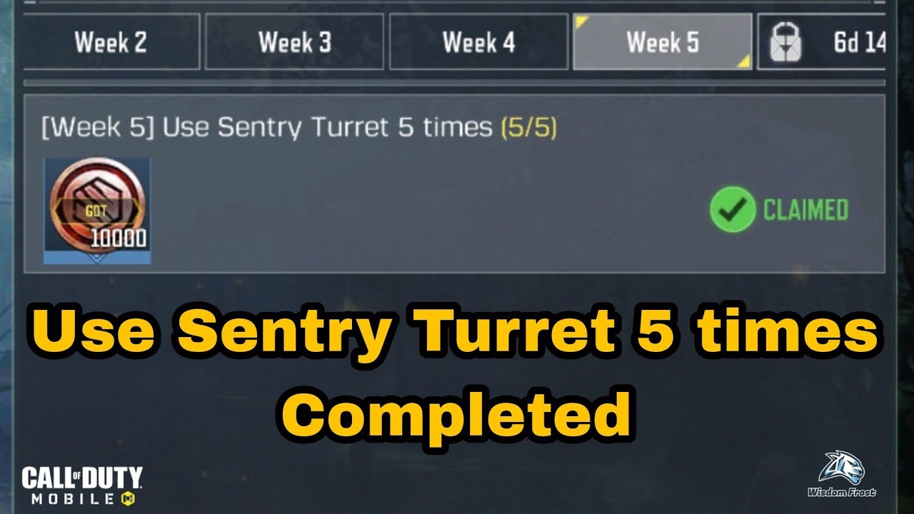 How to Use Sentry Turret 5 times in Zombies Mode Cod Mobile - YouTube