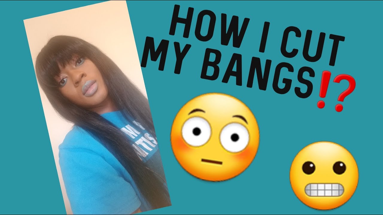 Cutting My Bangs | How to Cut Bangs Quick Tutorial| Beginner Friendly ...