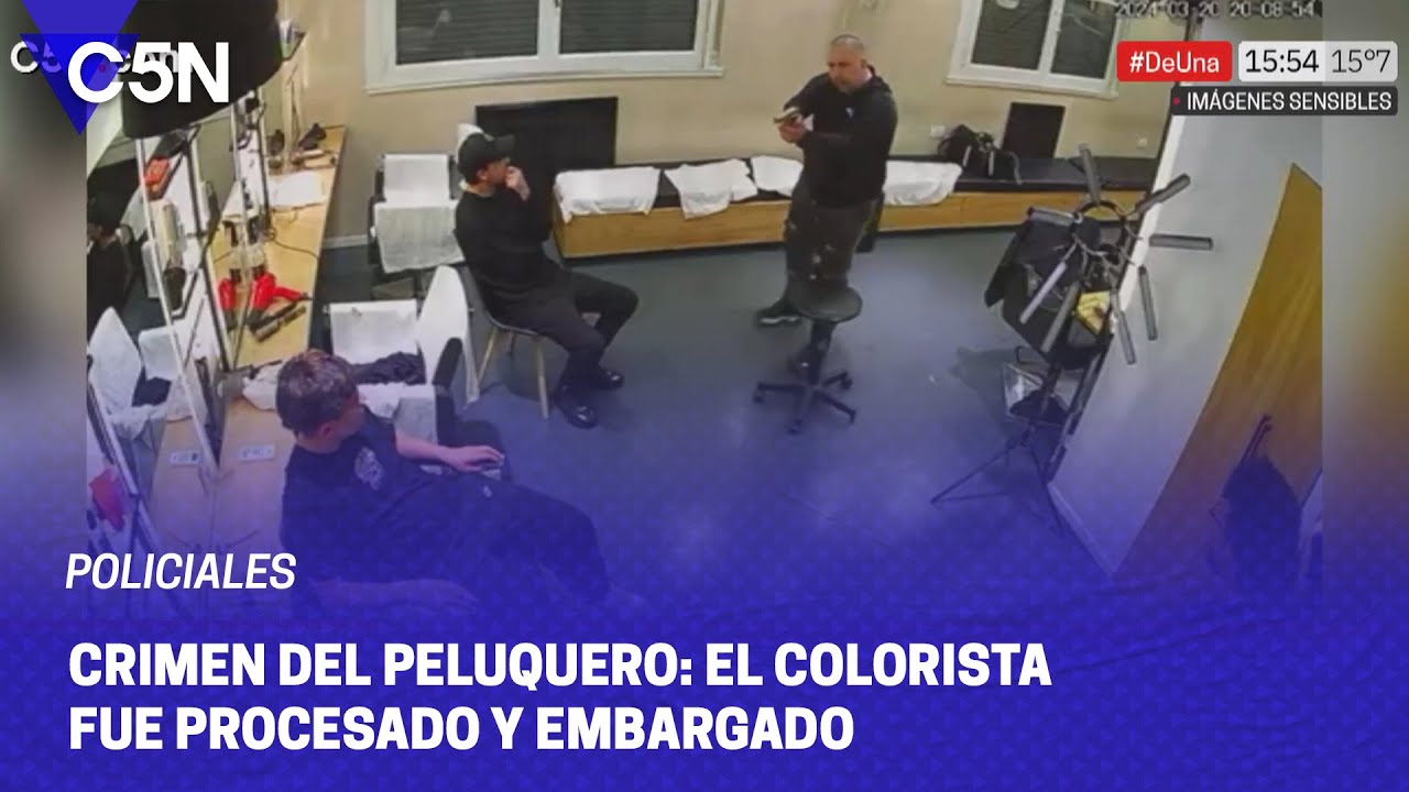CRIMEN del PELUQUERO: el COLORISTA fue PROCESADO y EMBARGADO - YouTube