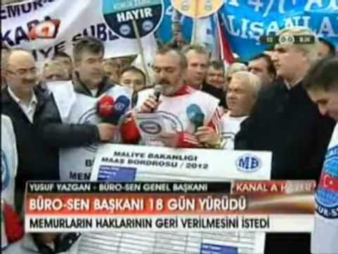 YUSUF YAZGAN'IN İSTANBUL'DAN ANKARA'YA YAPTIĞI YÜRÜYÜŞ EYLEMİ KANAL A'DA