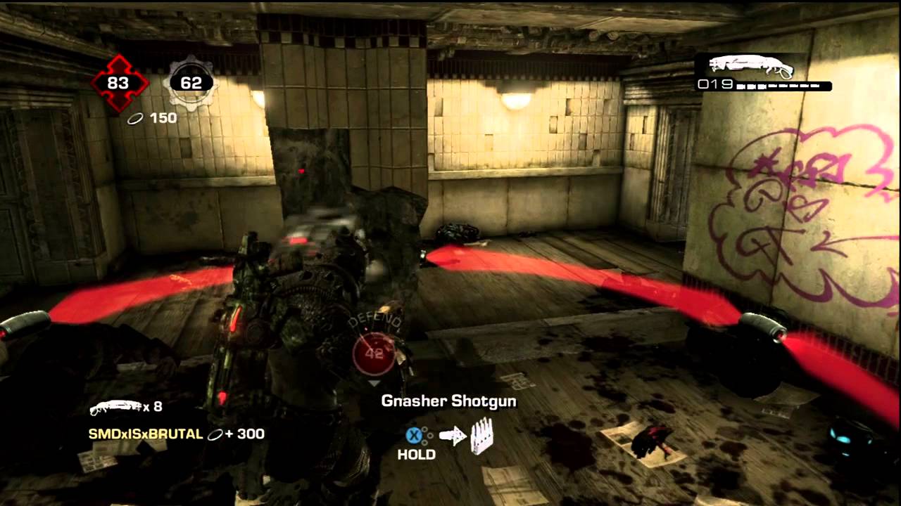 GOW3:Random multiplayer game w/ friends - YouTube