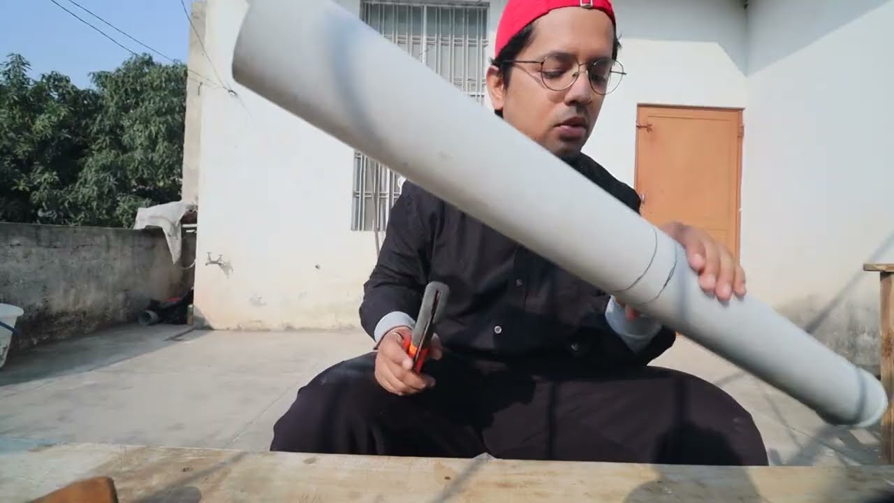 Experimental DIY making PVC Machete Sheath with scrap. - YouTube
