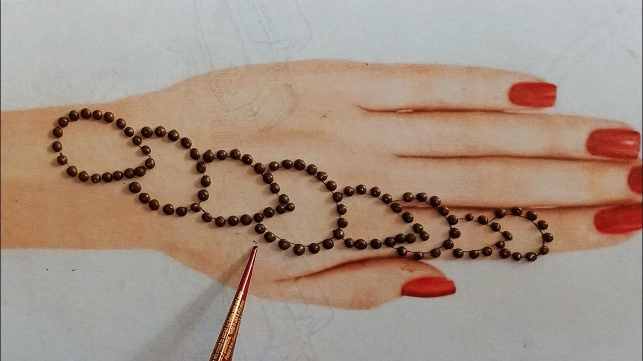 New dot Mehndi Design/Simple Beautiful Mahdi Design/Latest easy mahadi ...