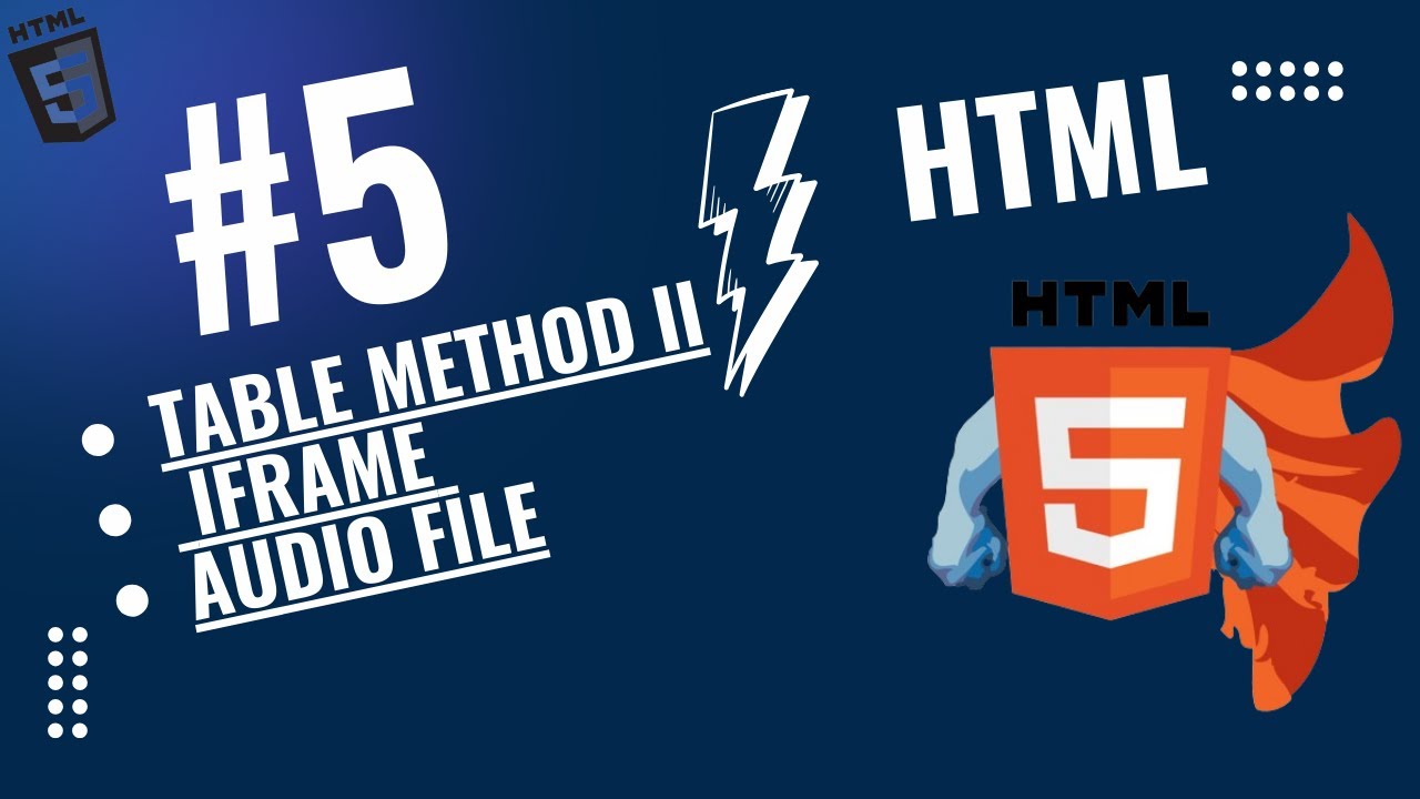 Html Table Method 2 Iframe And Audio File Lecture 5 Youtube 4651