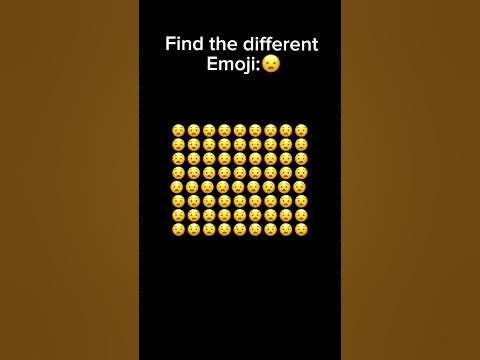 Pretty hard find the diff emoji - YouTube