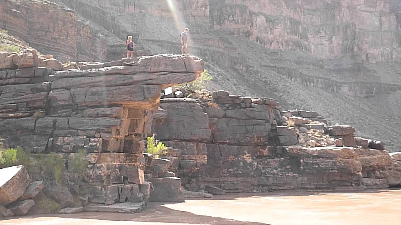 Cliff Jumping into the Colorado River with Greg and Brittany - YouTube