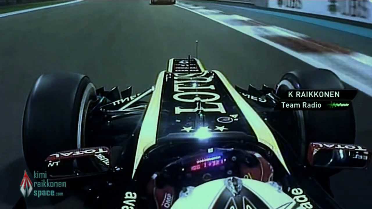Kimi Raikkonen's classic team radio, Abu Dhabi GP 2012 - YouTube