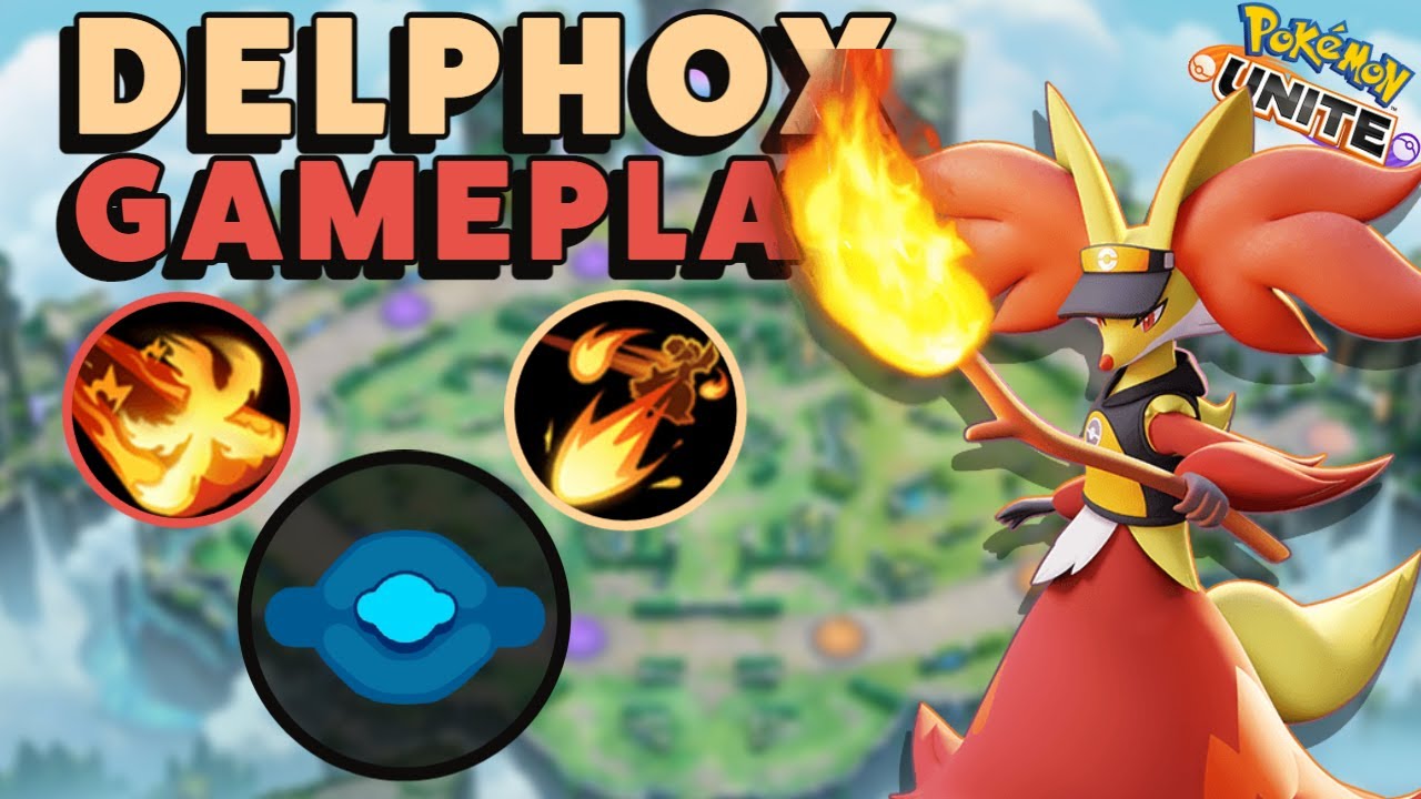 Delphox Fire Blast Gameplay Pokemon Unite - YouTube