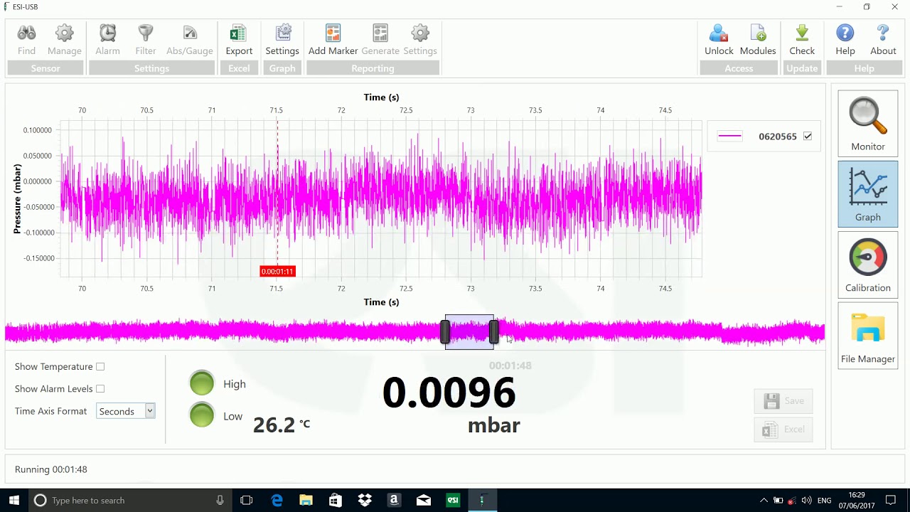 ESI-USB graph screen - YouTube