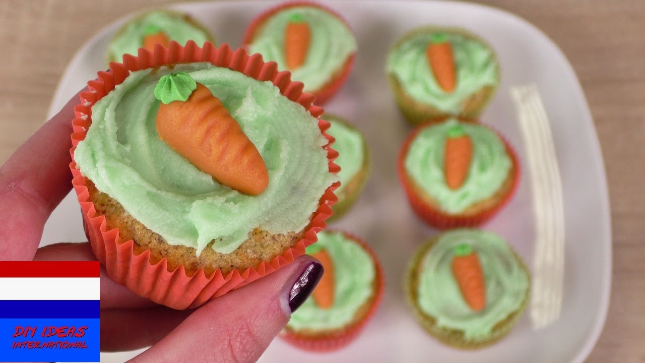 superlekker wortelcupcakes voor Pasen | cupcakes met noten & wortel ...