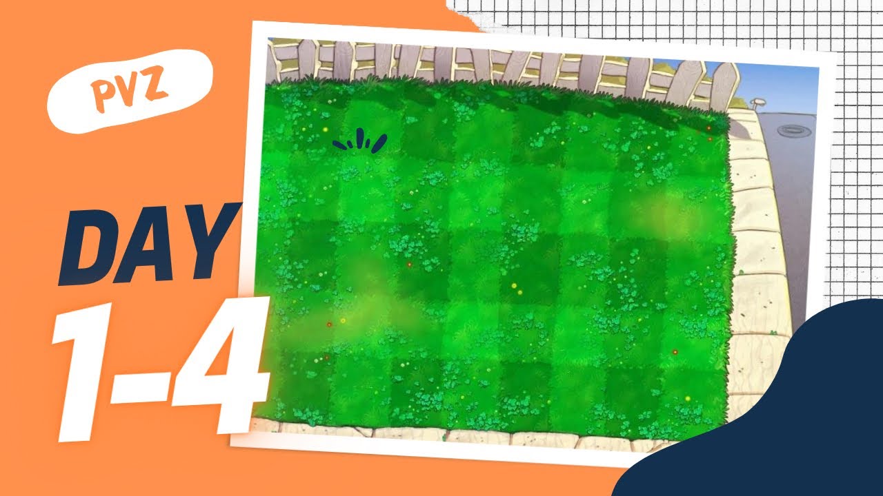 PVZ - Day (Levels 1-4) - YouTube