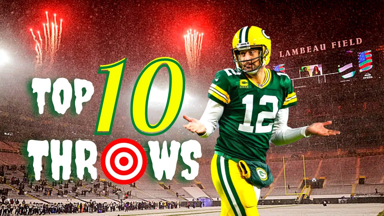 Aaron Rodgers Top 10 Throws || 4x MVP Best Career Throws 😱 - YouTube