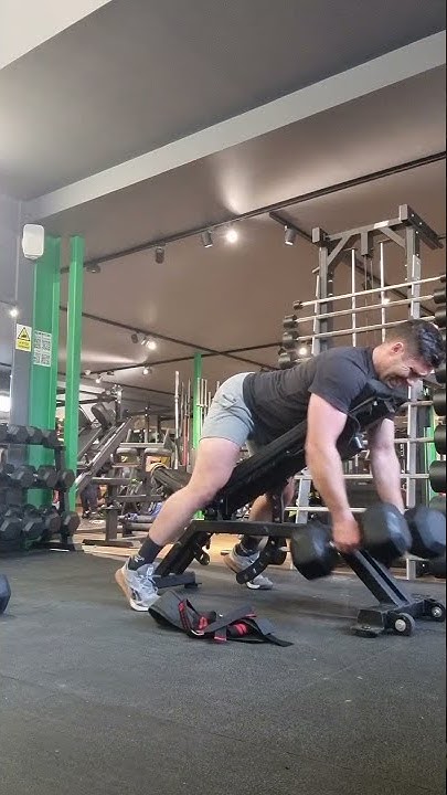 Prone Dumbbell Bench Rows - YouTube