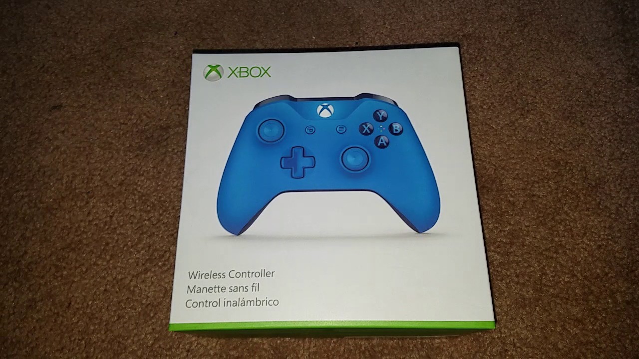 Xbox One Blue controller unboxing - YouTube