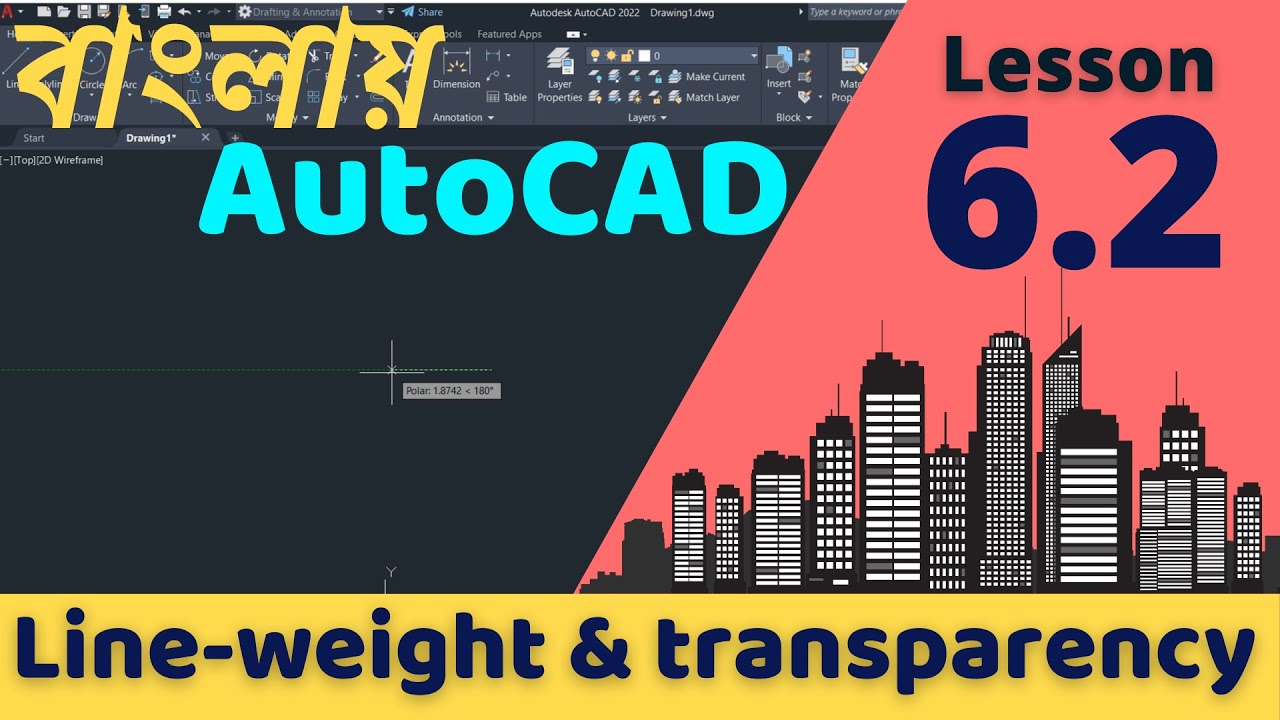 Line weight And Transparency AutoCAD Tutorial Bangla Lesson 6 2 CAD Builder YouTube Line weight And Transparency AutoCAD Tutorial Bangla Lesson 6 2 CAD Builder YouTube