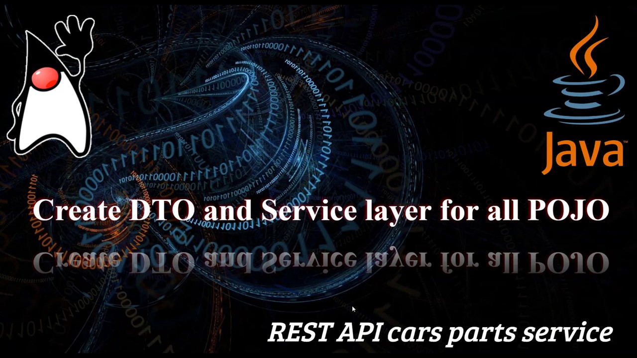 [5.1] Create Repository, DTO and Service layer for all POJO - YouTube