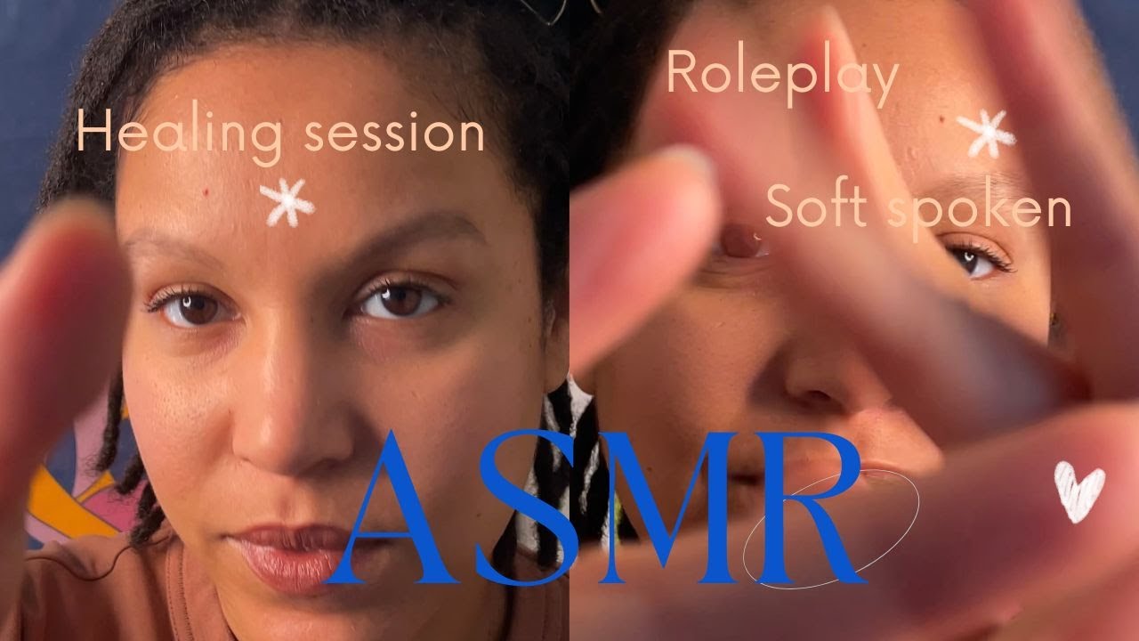 ASMR│Relaxing energy healing (Reiki) roleplay, energy pulling, mouth ...