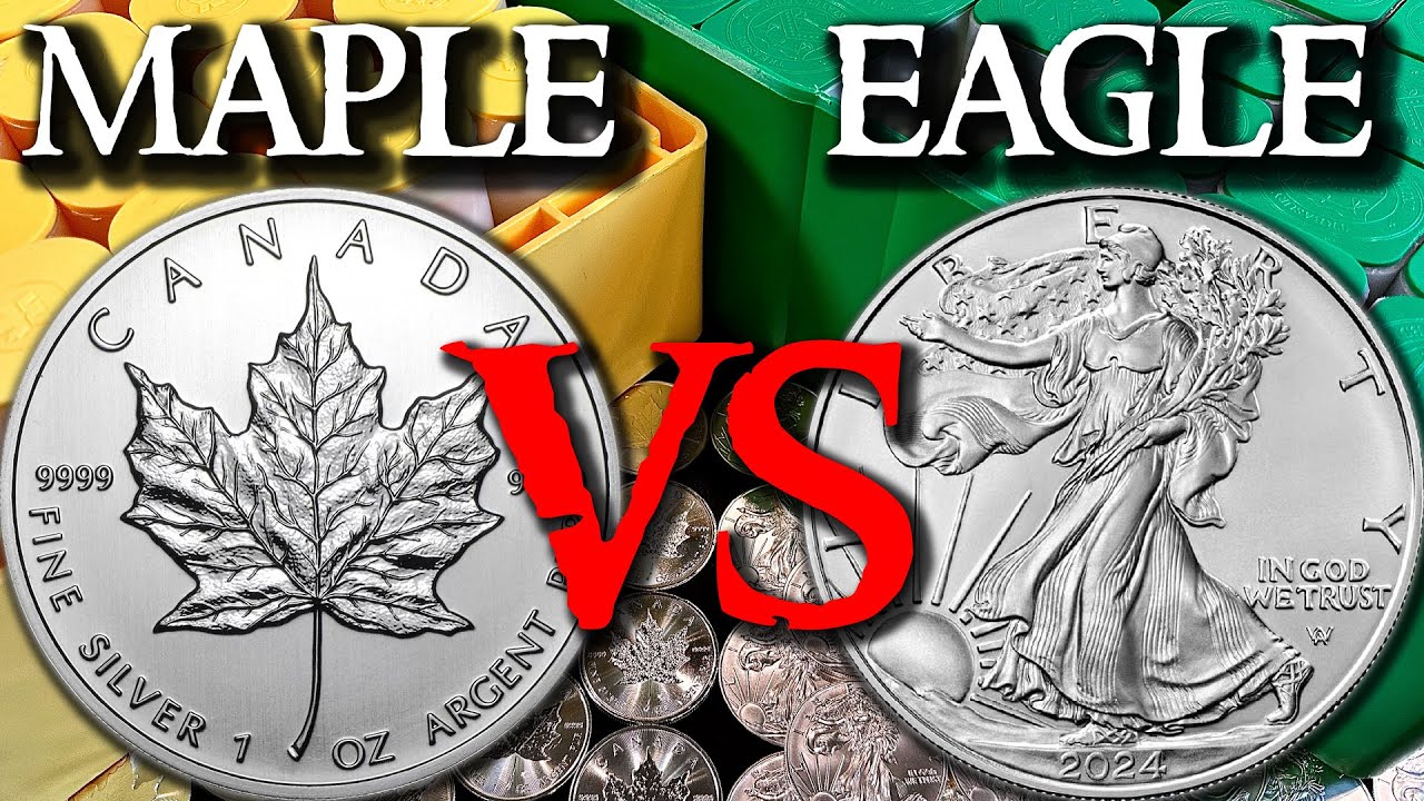 Best Bullion Coin? Canadian Silver Maple Leaf VS American Silver Eagle ...