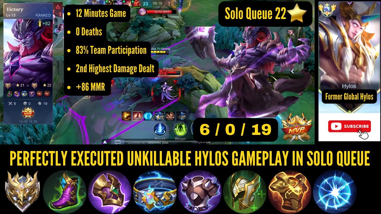 UNKILLABLE HYLOS PERFECT GAMEPLAY WITH ZERO DEATHS AND MONSTER KDA 6/0 ...