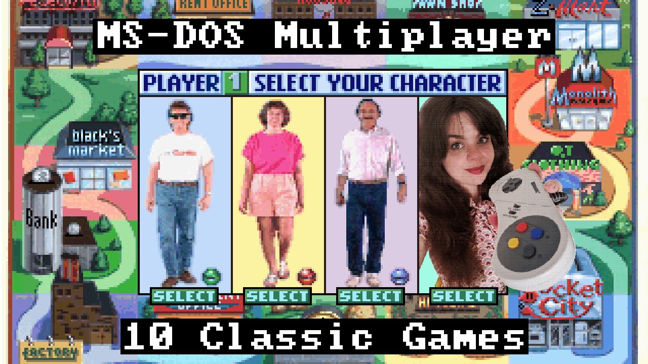 MS-DOS Multiplayer - 10 Classic Games - YouTube
