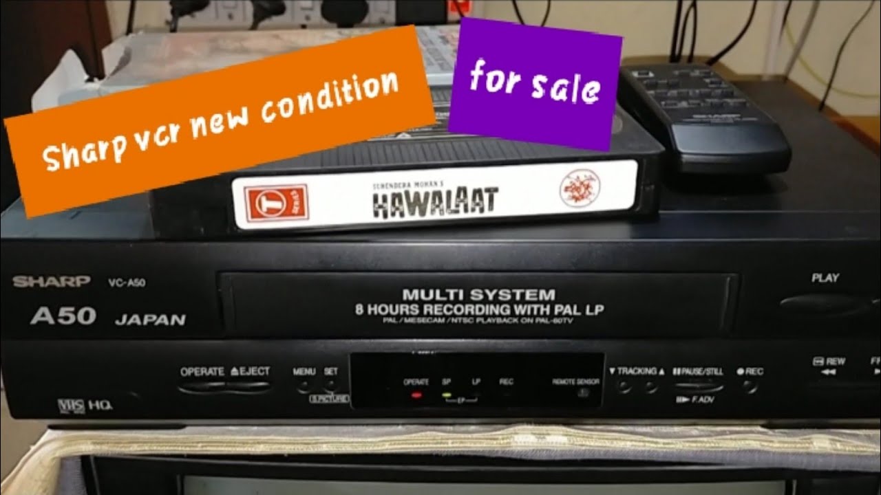 Sharp vcr new condition - YouTube