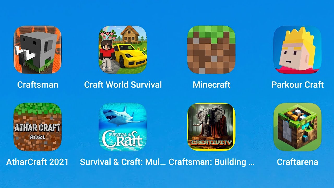 Craftsman, Craft World Survival, Minecraft, Parkour Craft, AtharCraft ...