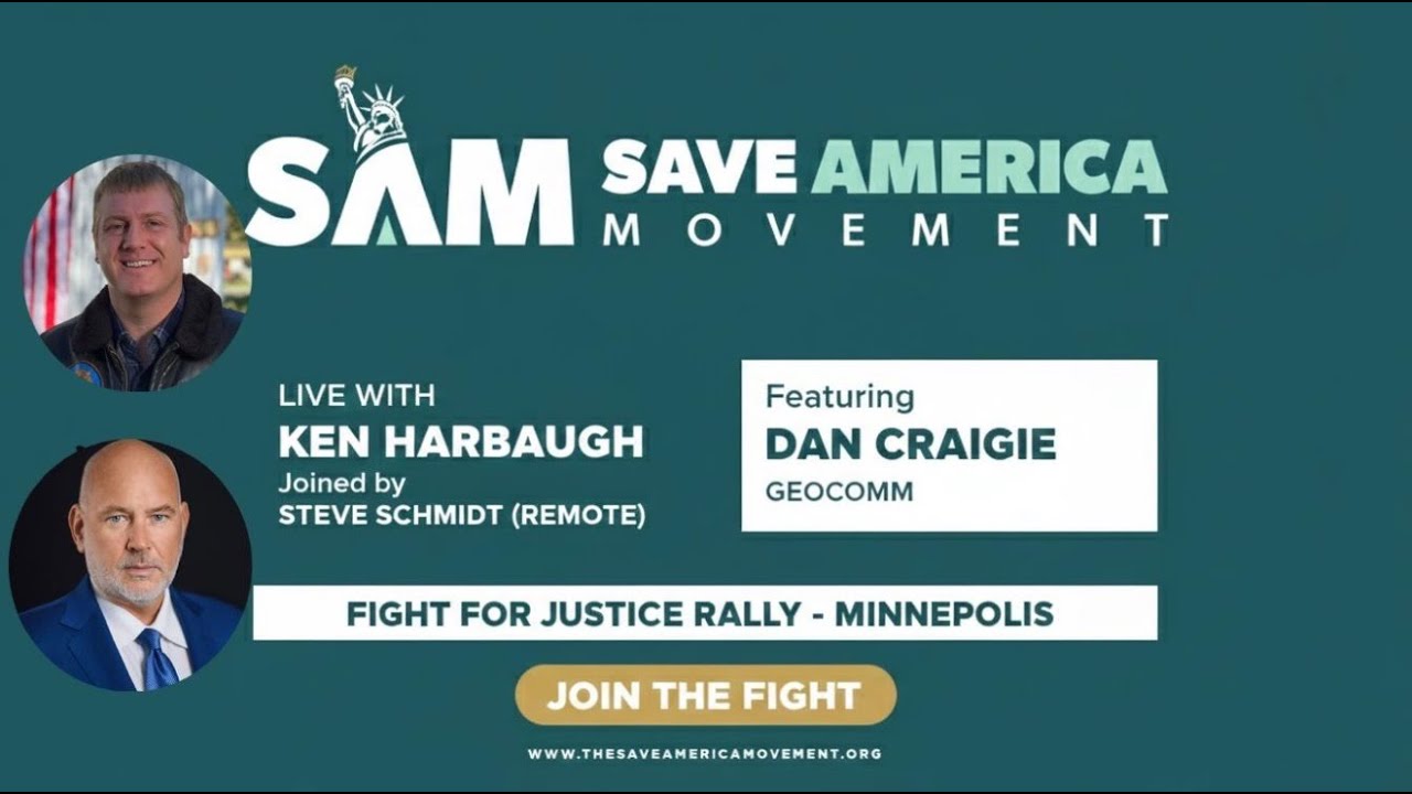 Live with Ken Harbaugh, @SaveAmericaMvmt Steering Committee Member ...