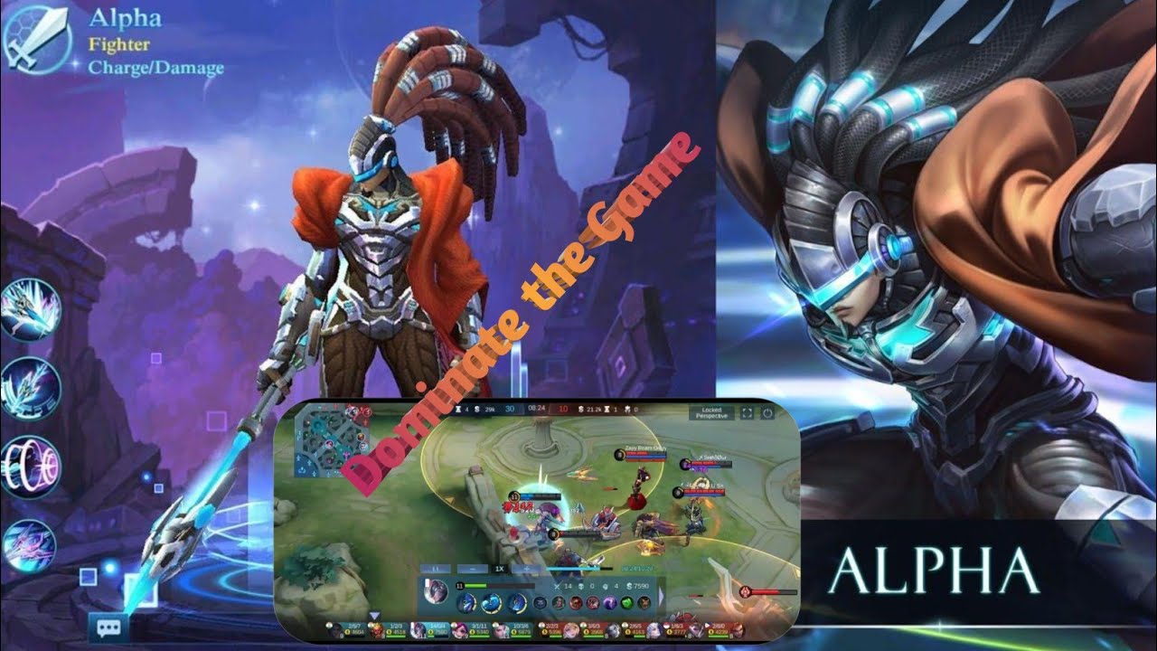 Alpha Gameplay. He is dominate the game. enemy are helpless 😭 Legendary ...