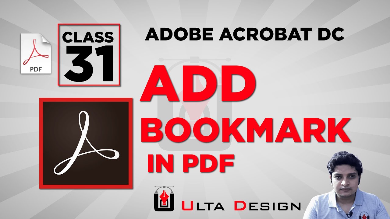 Add bookmark in PDF - Adobe Acrobat Pro - Class 31 - Ulta Design - YouTube