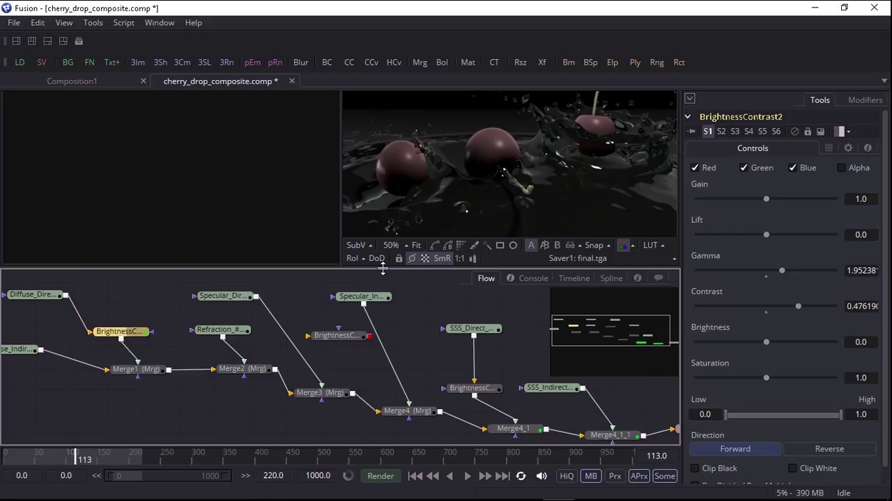 Basic render passes with Fusion & Gimp - YouTube