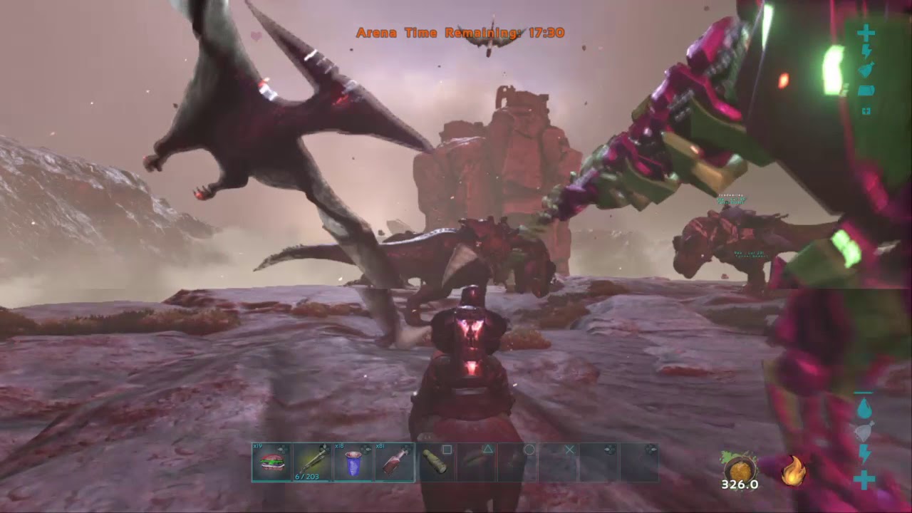 Ark Survival Beta Dragon fight - YouTube