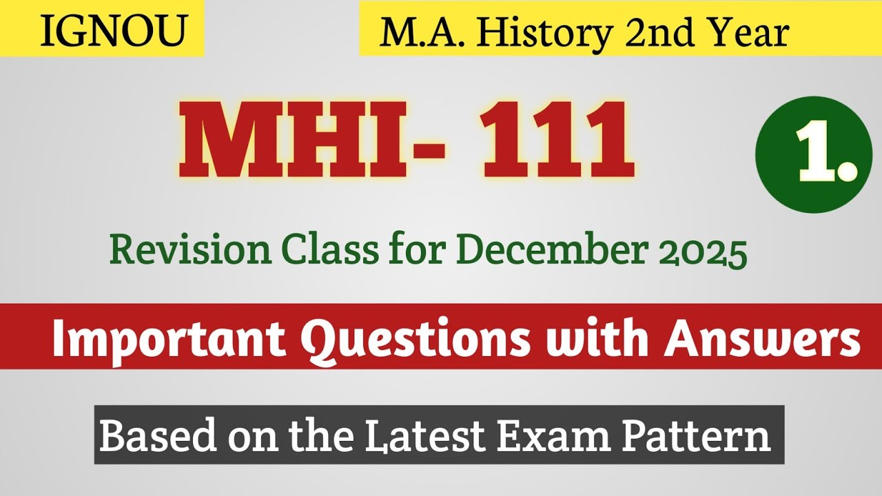 MHI 111 Important Questions 2025 | mhi 111 important questions with ...