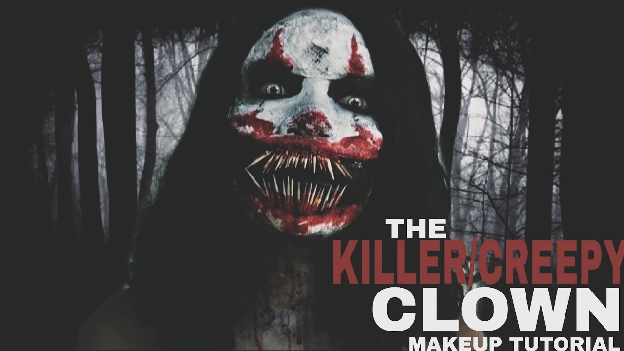 THE CREEEEEPY CLOWN SFX MAKEUP TUTORIAL|Halloween makeup - YouTube