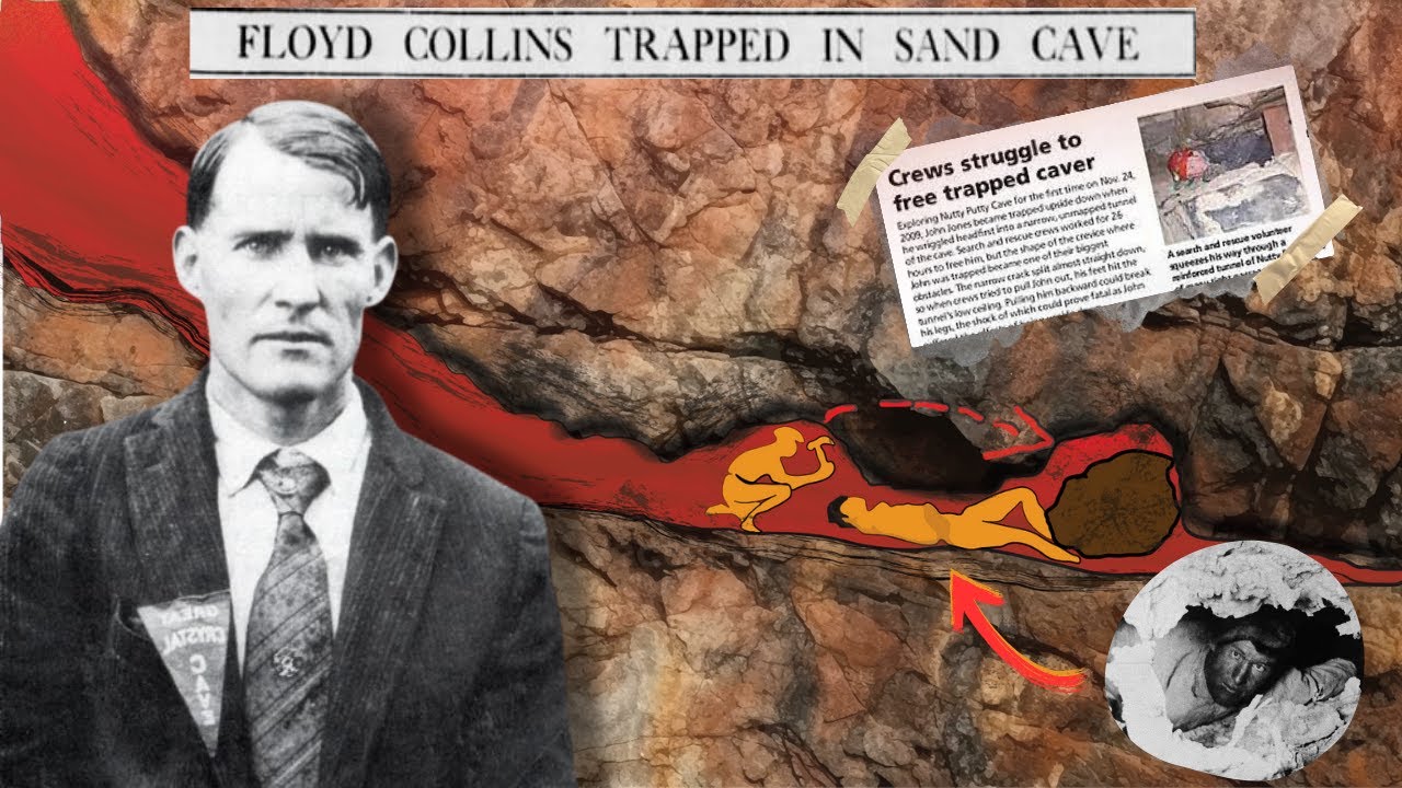 Trapped in Narrow Passage | The Infamous Death of Floyd Collins - YouTube